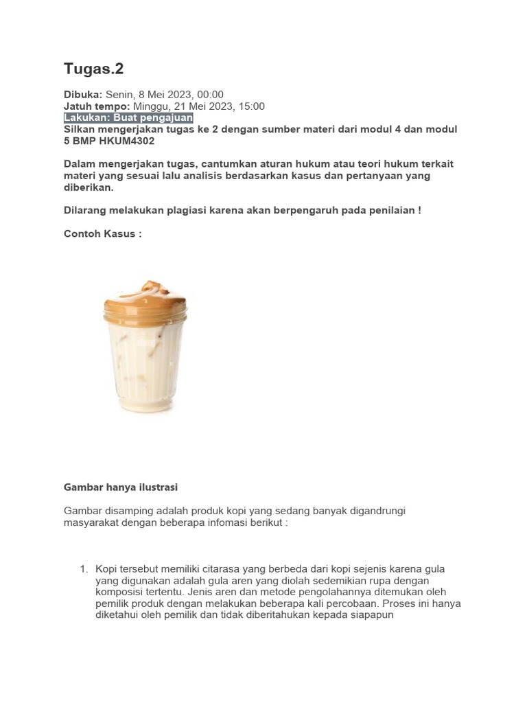 TUGAS 2 Hak Kekayaan Intelektual | PDF | Bisnis | Ilmu Sosial