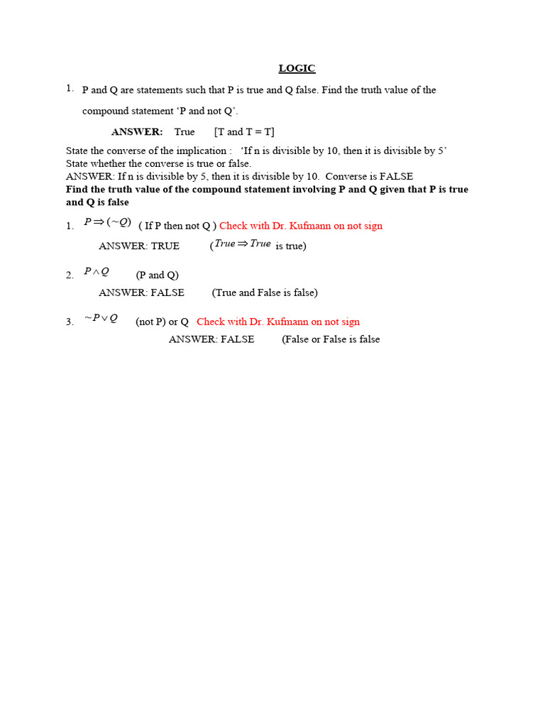 Logic | PDF | Truth | Logical Consequence