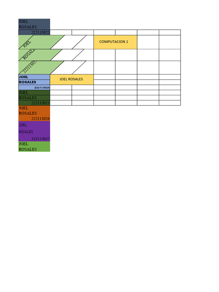 Practica De Exposicion En Clases De Excel Pdf