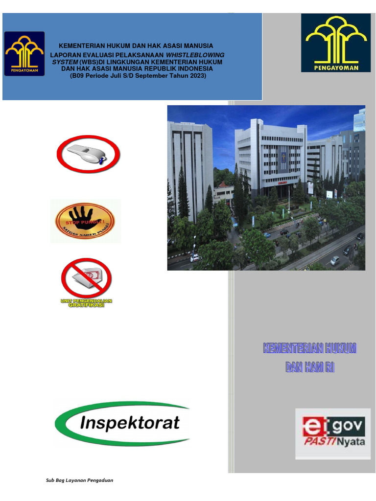 Laporan Evaluasi WBS B09 Tahun 2023 | PDF | Ilmu Sosial