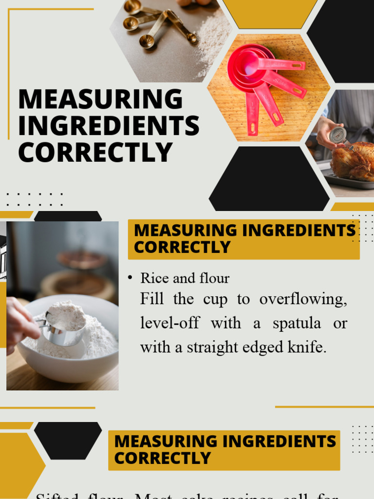 Accurate Ingredient Measurement Guide | PDF