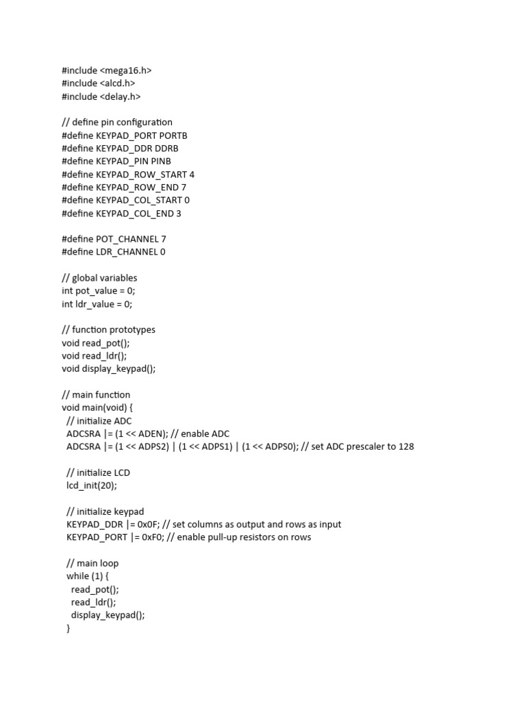 Atmega16 v2 | PDF | Electrical Engineering | Control Flow
