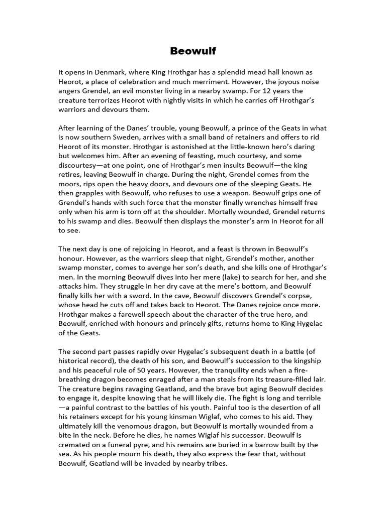 Beowulf | PDF | Beowulf | Geats
