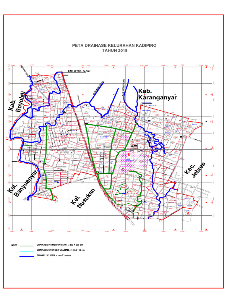 Peta Drainase Kel. Kadipiro 3 | PDF