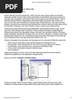 Panduan Konfigurasi Hotspot MikroTik | PDF