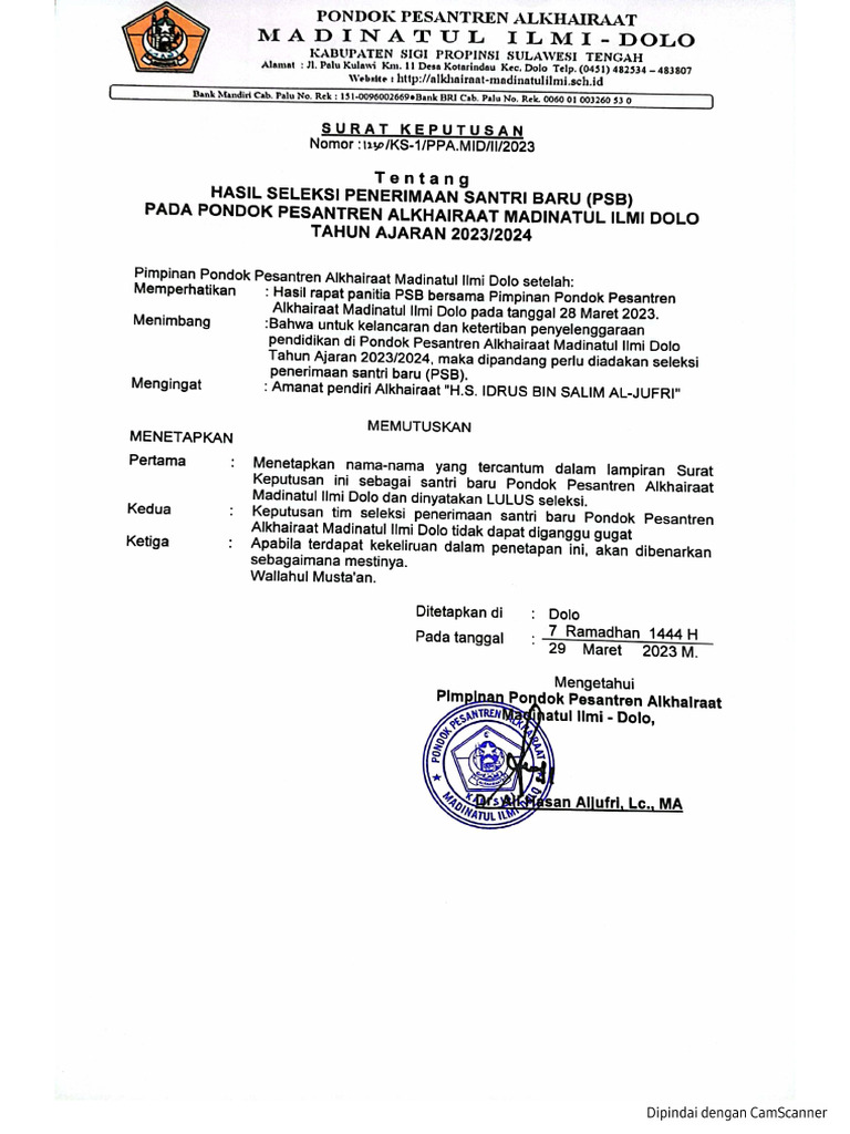 Sk Psb Gelombang 1 | PDF