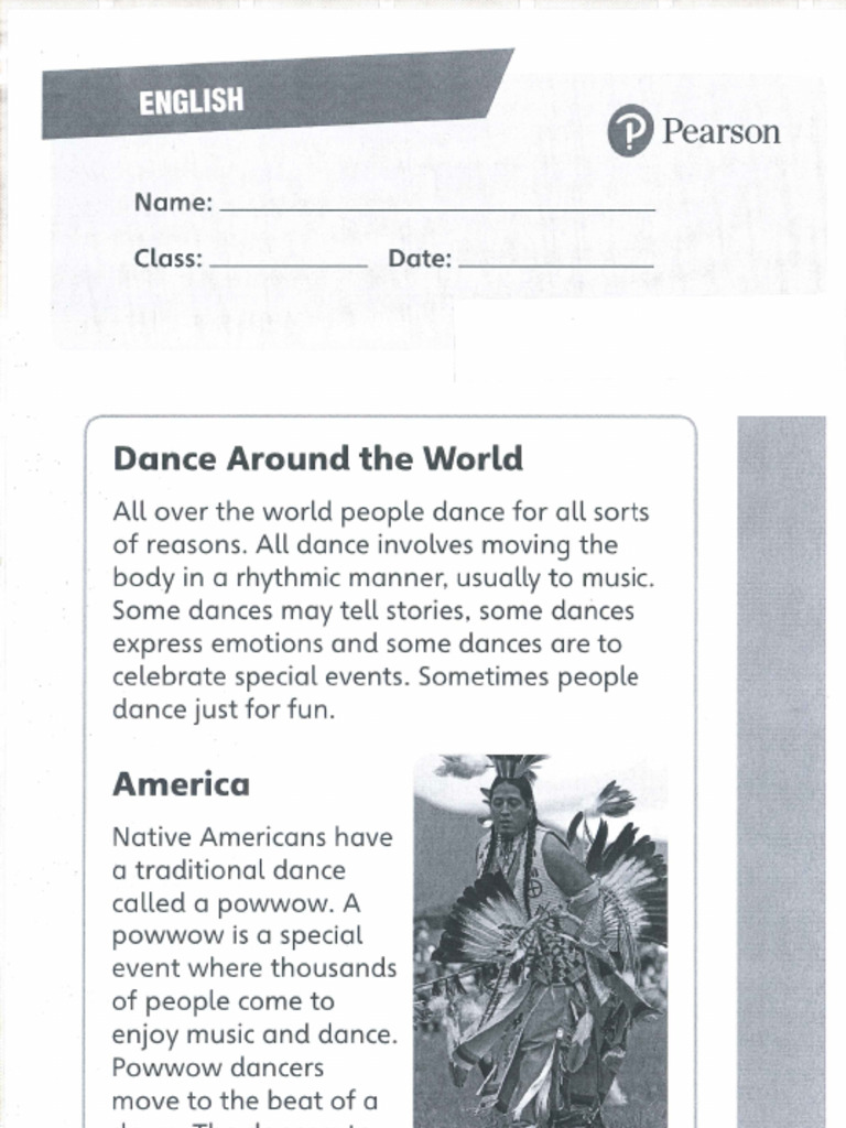 1a. Practice Test - Dances Around The World | PDF