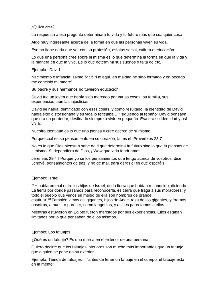 Quién eres | PDF | Saulo | David