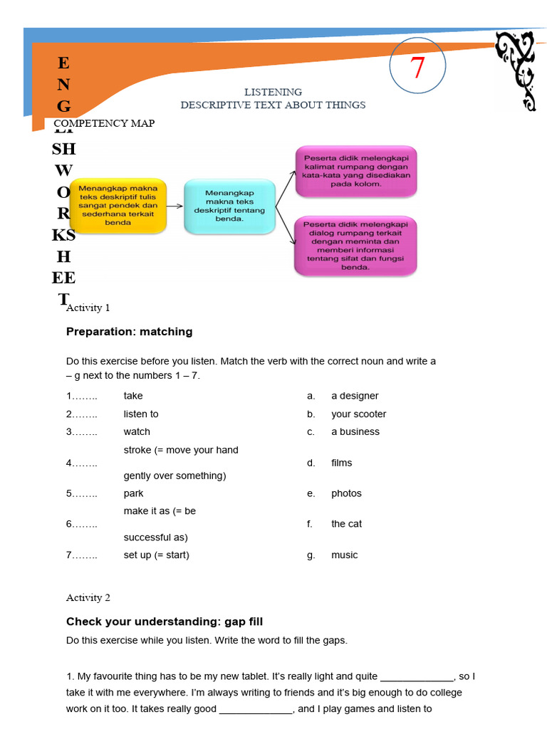 Listening Describing Things | PDF