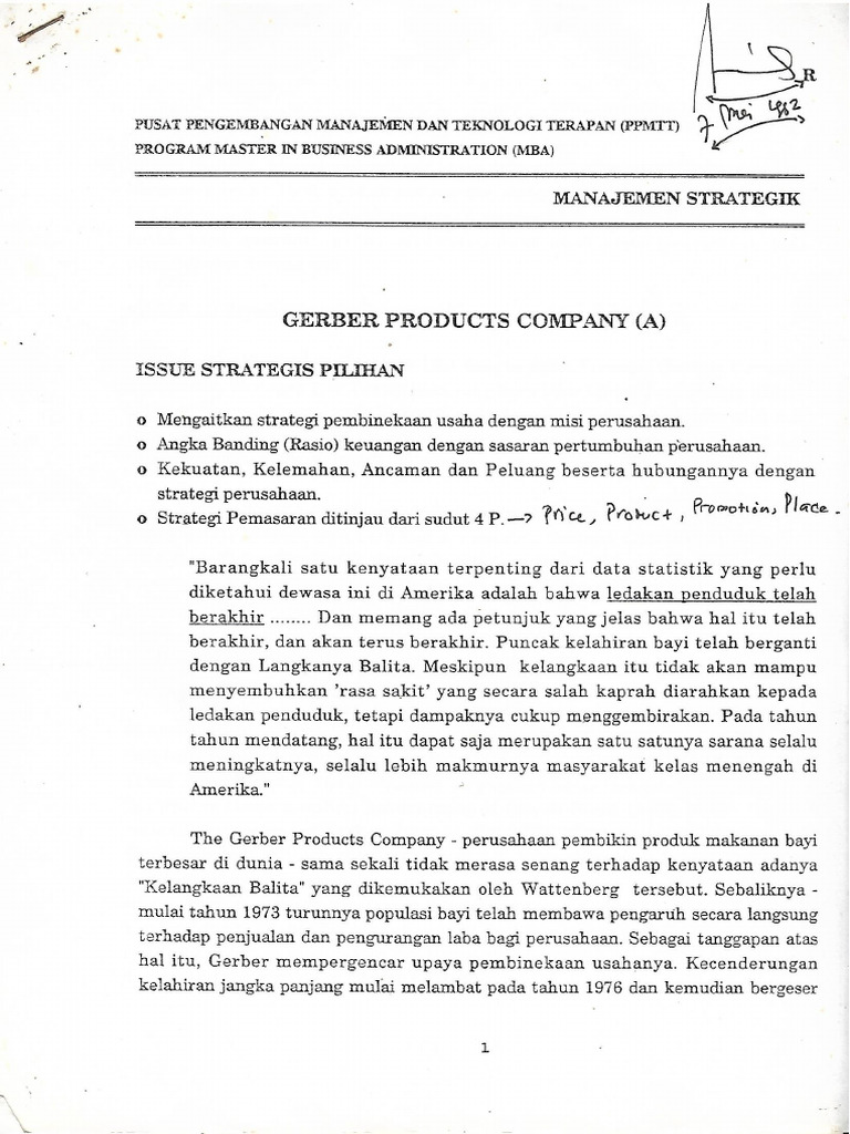 Gerber Product Company | PDF