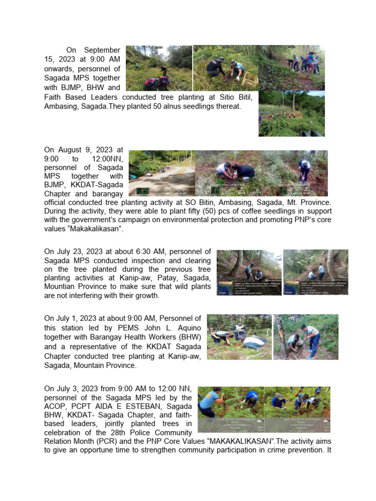 Youth-Led Clean-Up and Tree Planting | PDF | Waste | Economy And The ...
