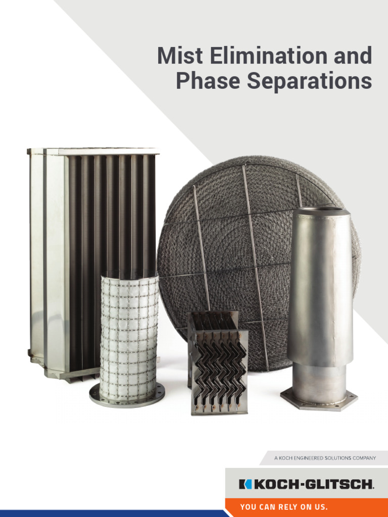 Mist Elimination and Phase Separations | PDF | Liquids | Drop (Liquid)