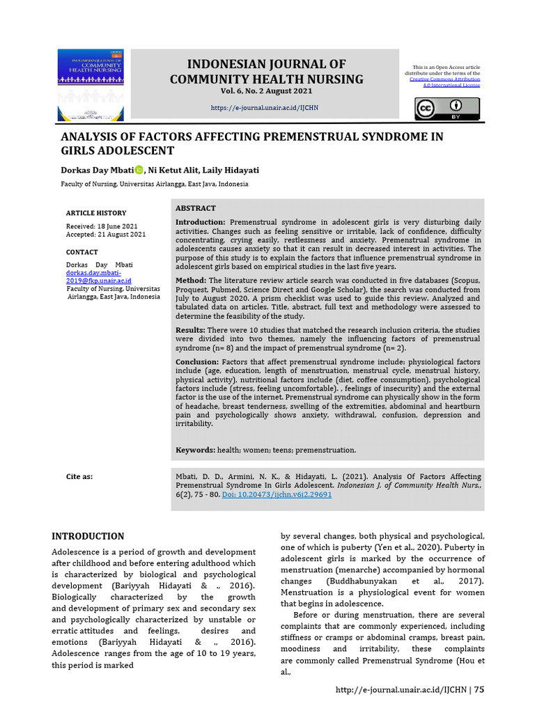 Admin, 7 Dorkas | PDF | Premenstrual Syndrome | Menstruation