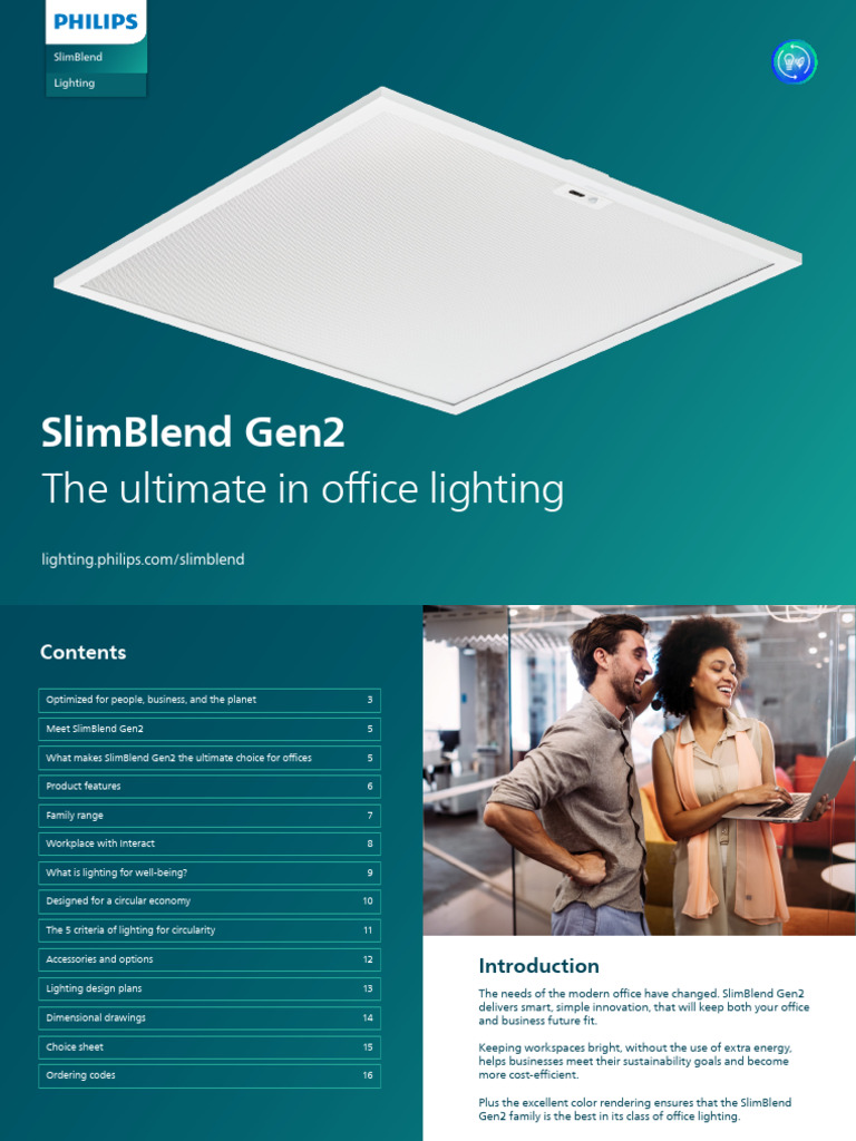 Slimblend Interactive Brochure V7 | PDF | Lighting | Energy Conservation