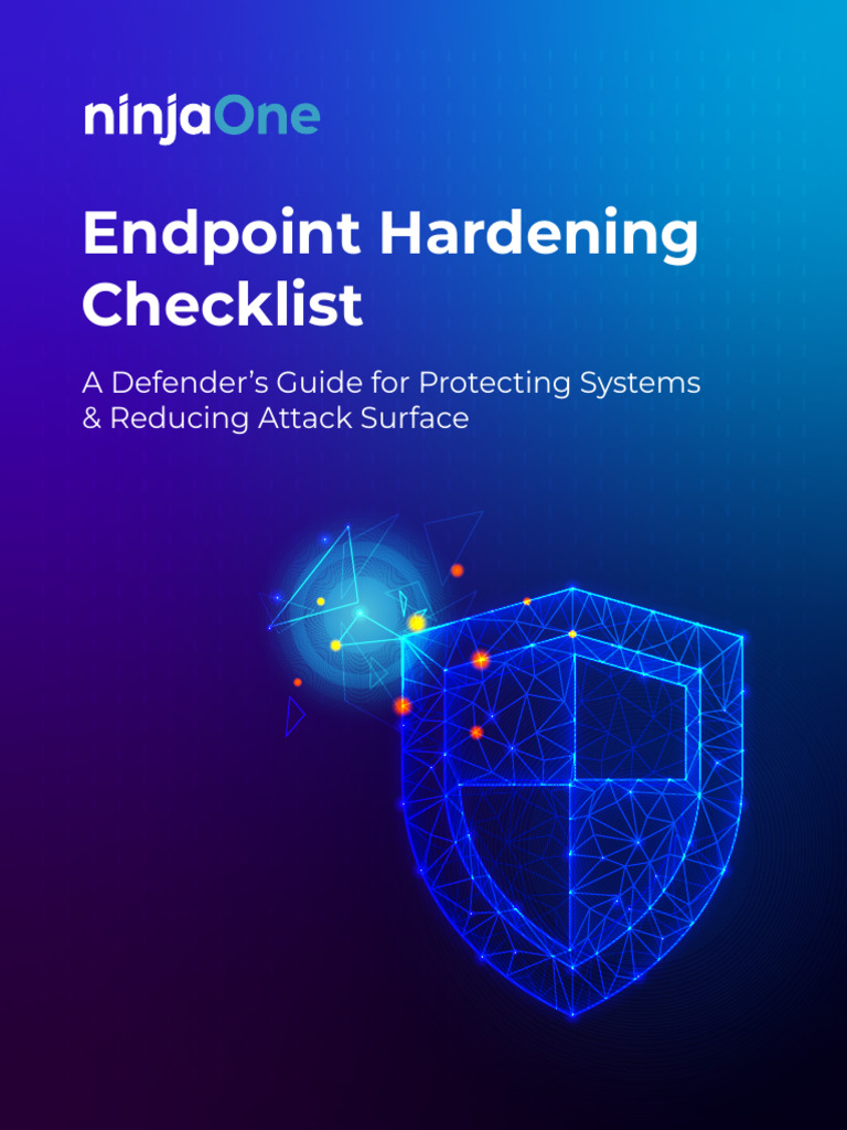 Endpoint Hardening Checklist 1682068842 | PDF | Security | Computer ... Endpoint Hardening Checklist 1682068842 | PDF | Security | Computer ...