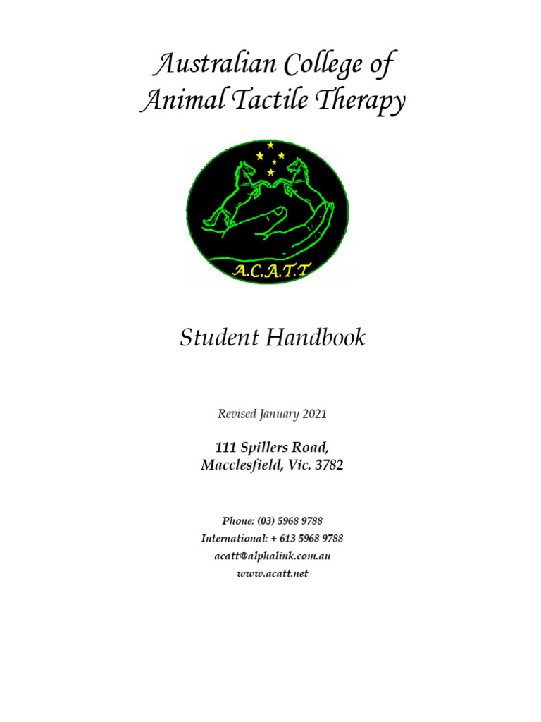 ACATT Student Handbook January 2021 | PDF | Academic Dishonesty ...