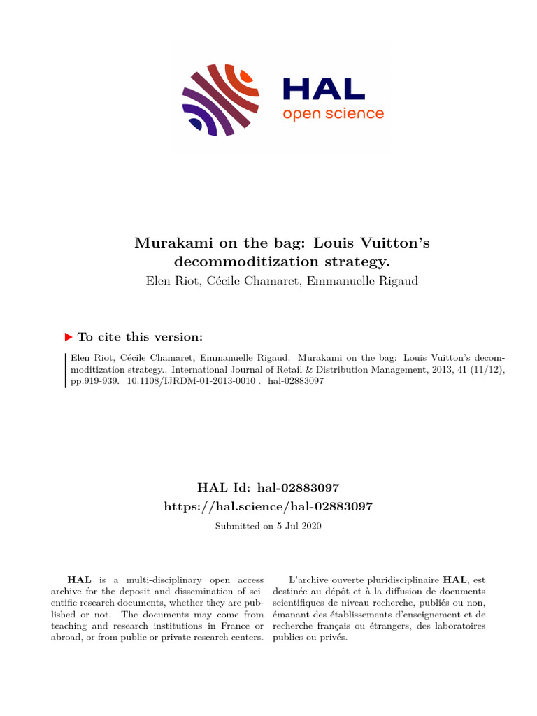 Louis Vuitton's Decommoditization Strategy | PDF | Brand | Luxury Goods