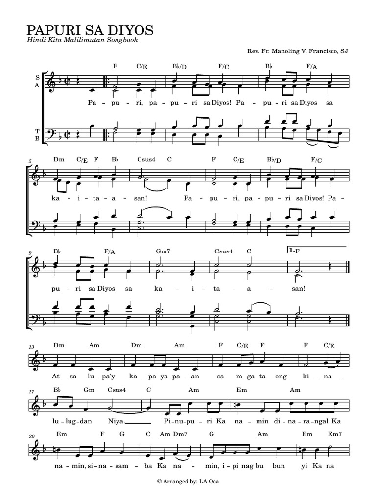 Papuri Sa Diyos Manoling | PDF