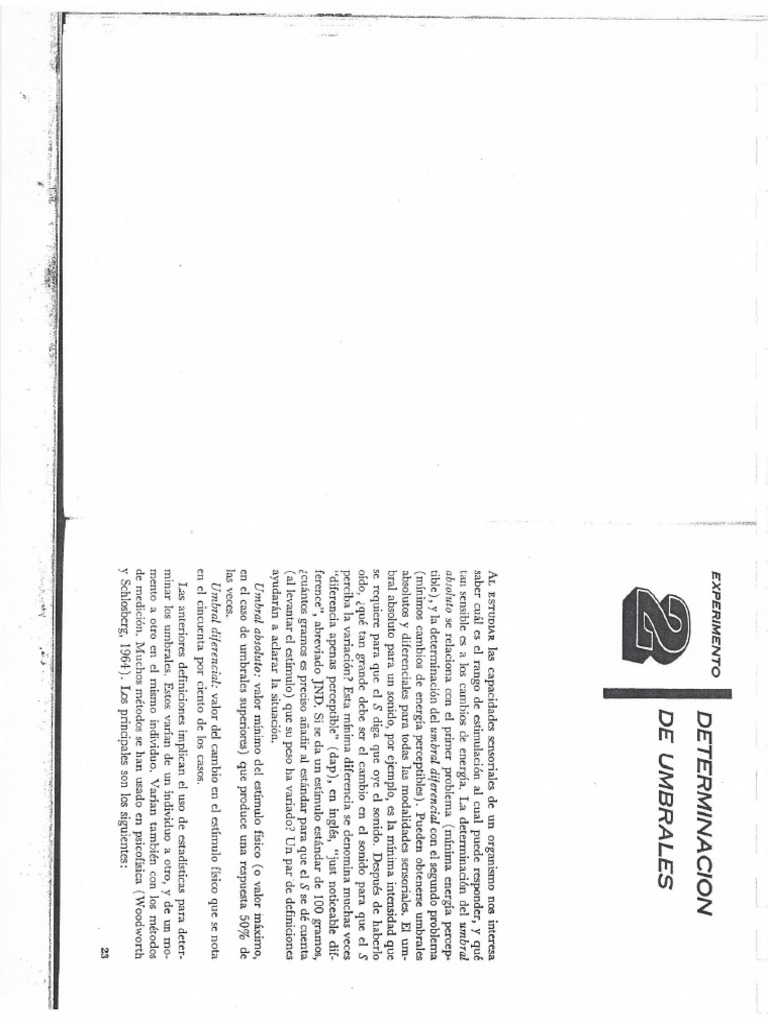 Umbrales | PDF