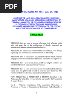 RA 9516 - Firearms Law | PDF | Double Jeopardy | Decree