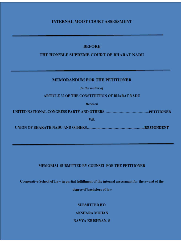 Arguments Advances Moot 2 | PDF | Government | Justice