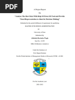 Project Report On Data Analytics | PDF | Analytics | Data Analysis