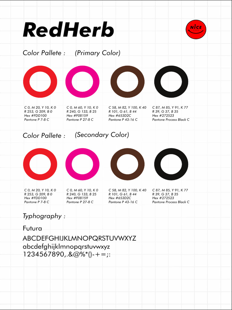 Red Herb Colour Guide | PDF