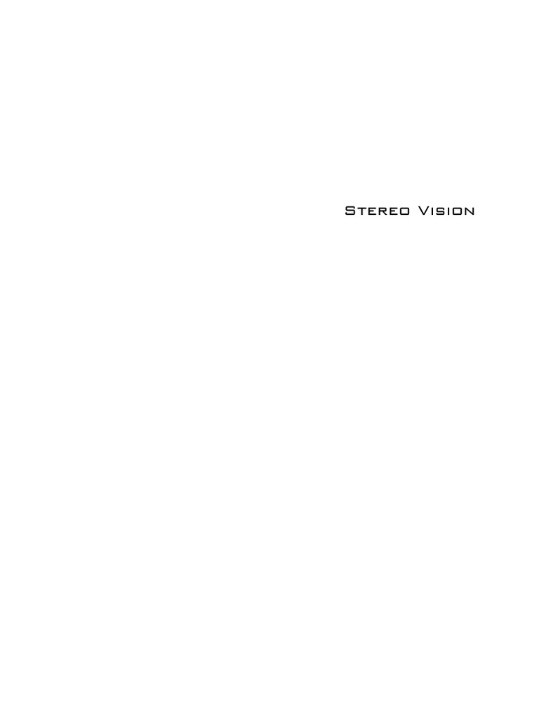 Tailieuxanh Stereo Vision 498 | PDF | Computer Vision | Euclidean Space Tailieuxanh Stereo Vision 498 | PDF | Computer Vision | Euclidean Space