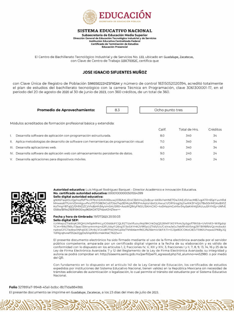 01 Certificado de Estudios Dgeti | Descargar gratis PDF | Pensamiento ... 01 Certificado de Estudios Dgeti | Descargar gratis PDF | Pensamiento ...