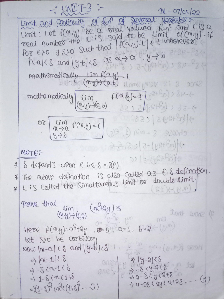 Simultaneous Limits and Continuity Explained | PDF | Science & Mathematics
