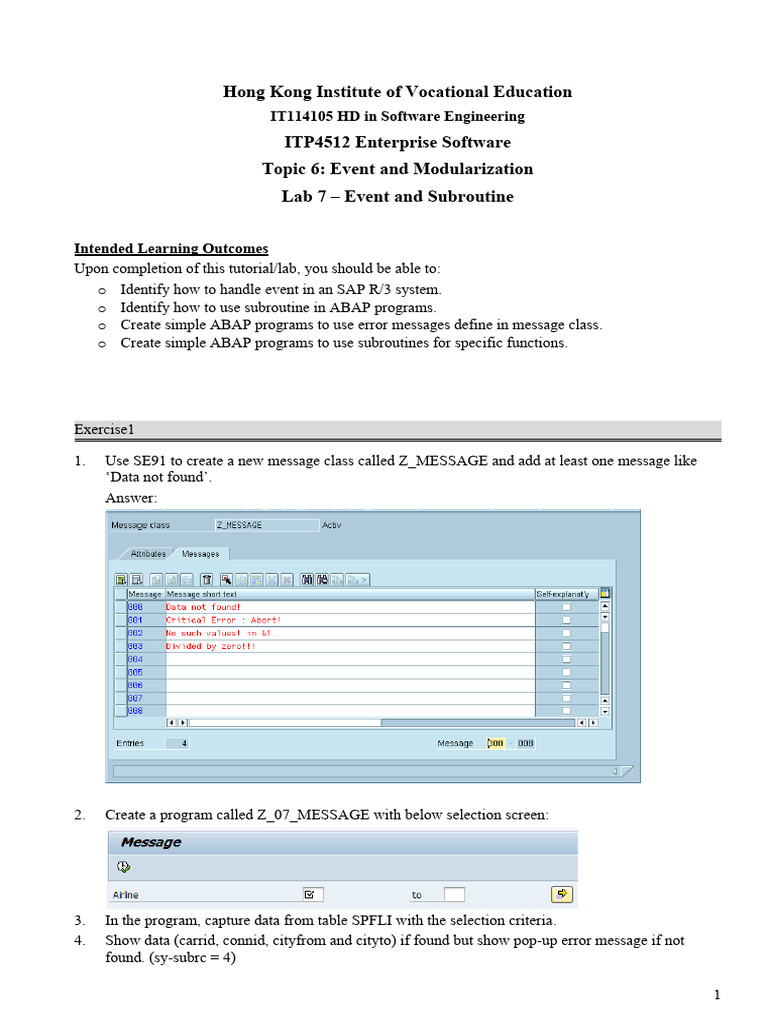 Lab 7 (Event and Subroutine) - Ans | PDF | Parameter (Computer Programming) | Computer Engineering
