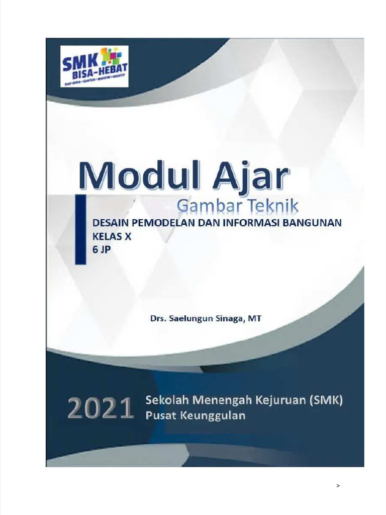 PDF Contoh Modul Ajar Dari in Gambar Teknik | PDF
