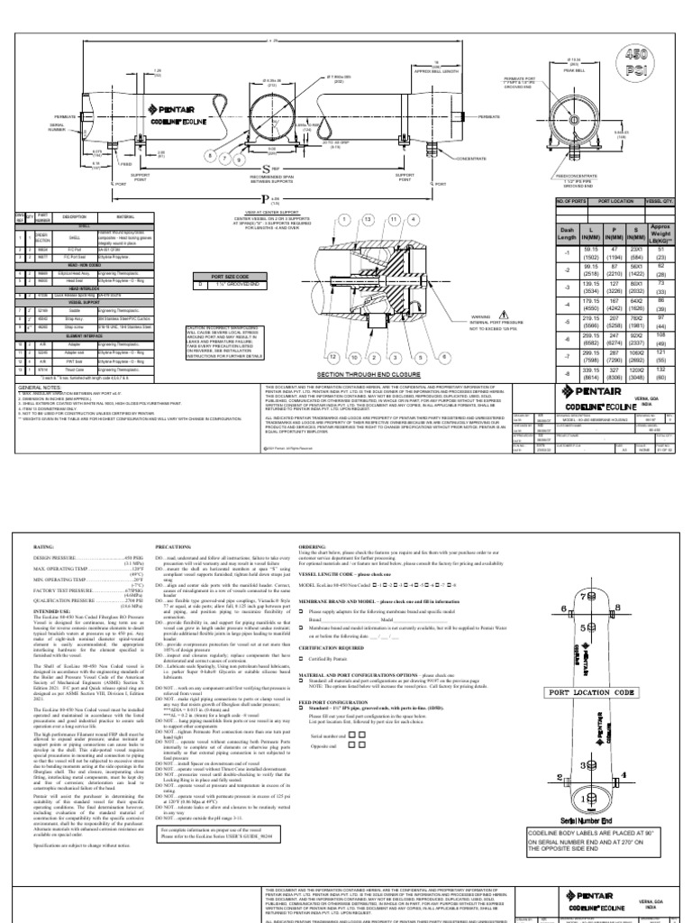 Codeline Ecoline Drawing 80-450 | PDF | Pipe (Fluid Conveyance) | Building Engineering