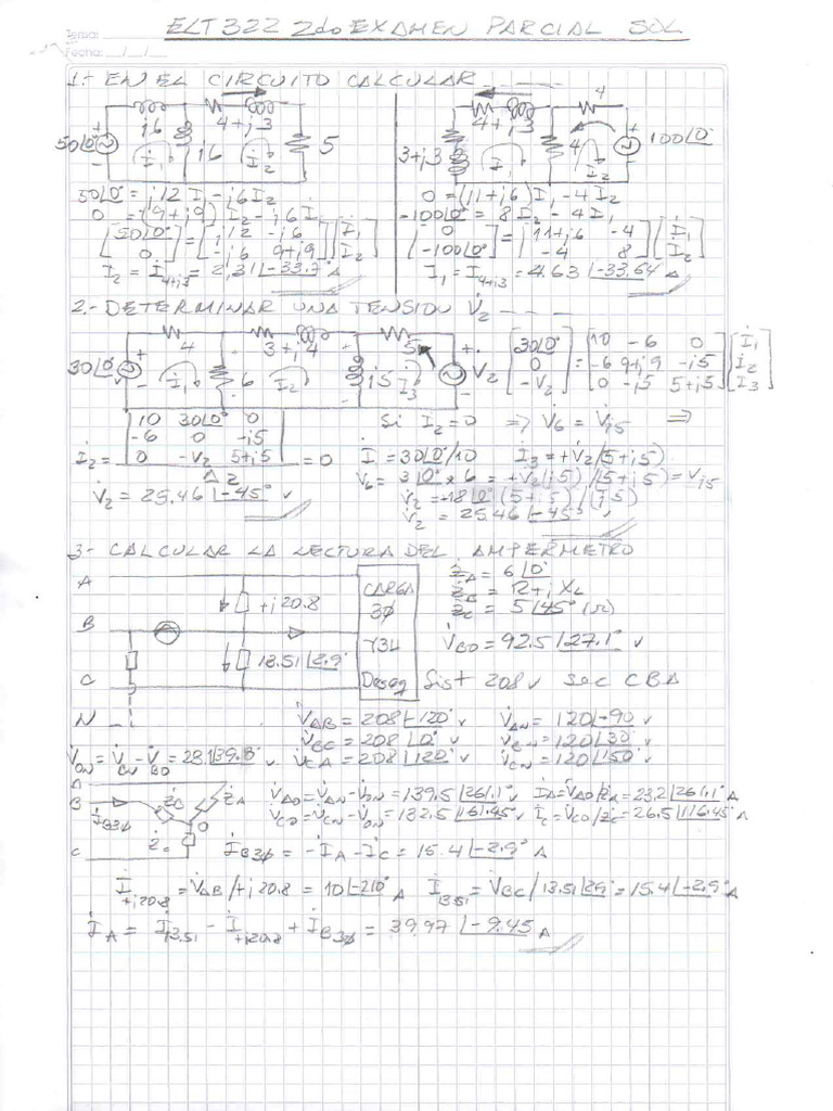 ELT 322 SOL 2do EXAMEN PARCIAL | PDF