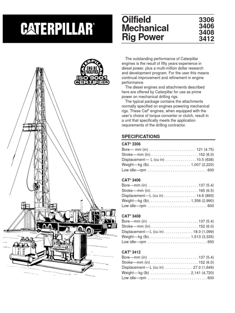Oilfield Mechanical Rig Power: Specifications | PDF | Horsepower ...