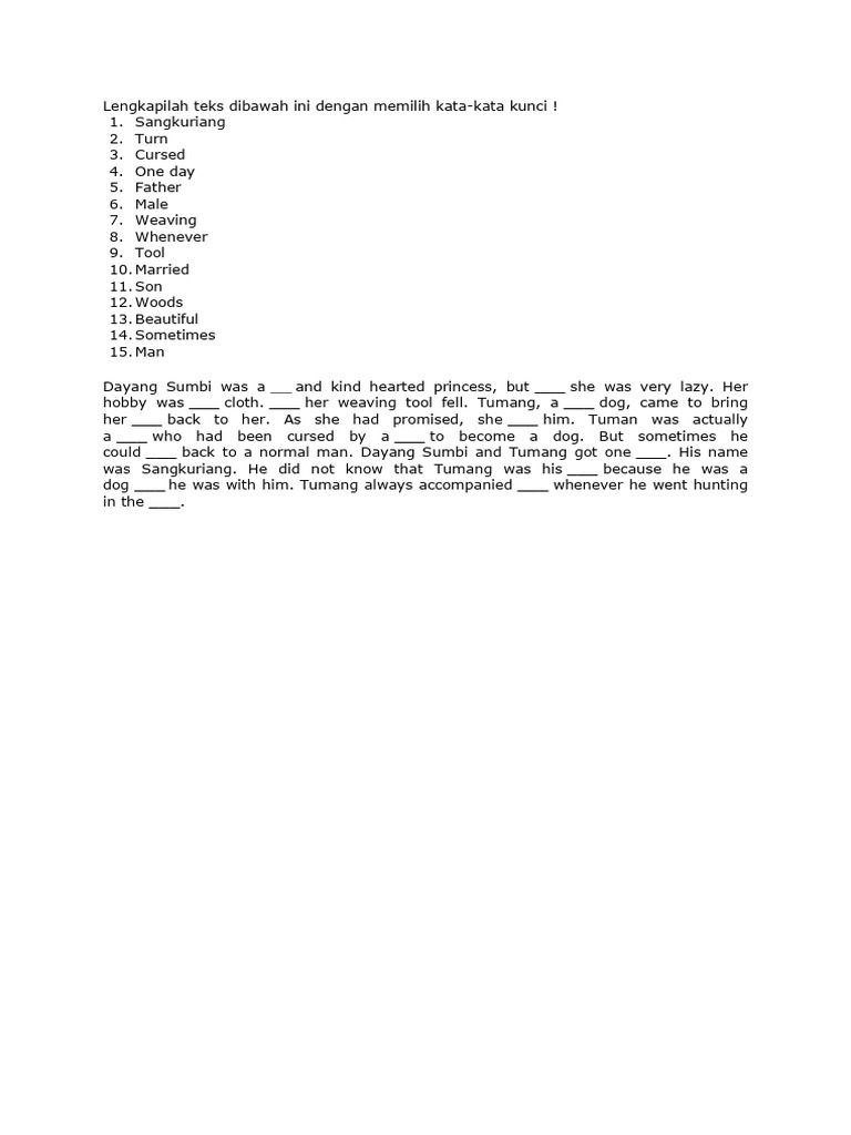 Soal Narrative Text | PDF