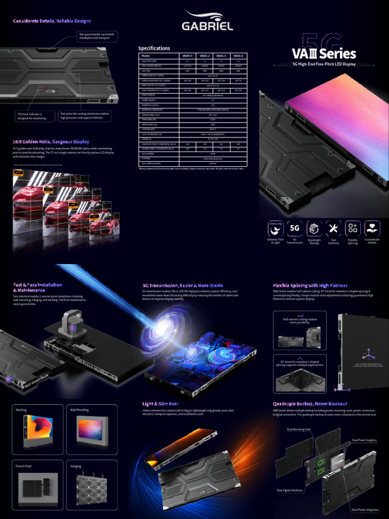 Brochure of VAIII | PDF | Display Resolution | Pixel