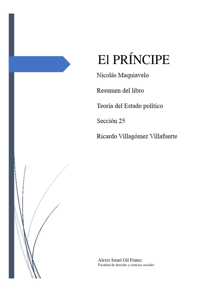 El Príncipe Pdf El Príncipe Nicolás Maquiavelo
