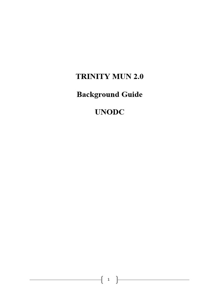Trinity MUN 2.0 UNODC | PDF | Illegal Drug Trade | Narcotic