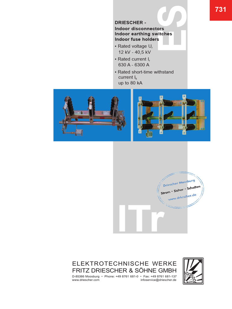 Driescher Switch Disconnector | PDF