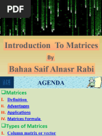 Basic Concepts of Matrices | PDF | Matrix (Mathematics) | Determinant