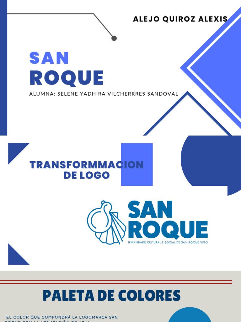 Cambio de Logo San Roque 4to Selene | PDF | Color | Procesamiento de ...