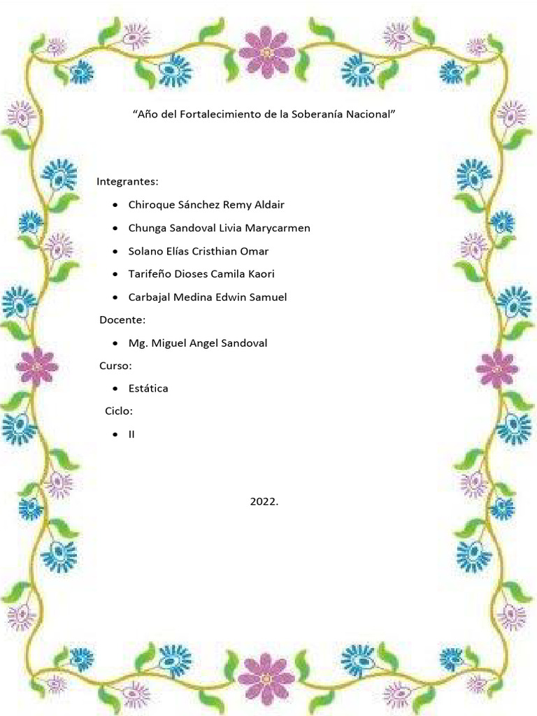 Estatica Sesion 1-1 | PDF