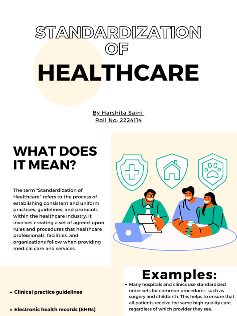 Standardization of Healthcare | PDF | Health Care | Electronic Health Record
