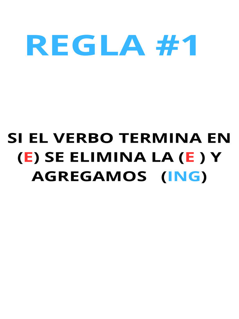 Reglas Del Ing | PDF