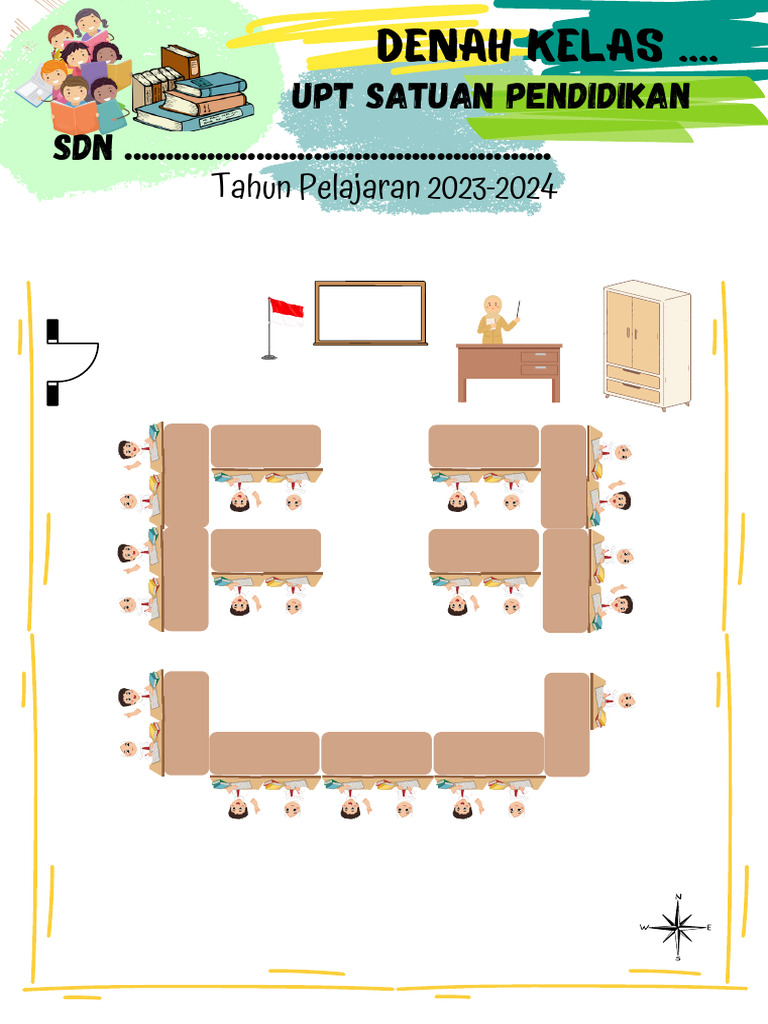 Denah Kelas 25 Siswa | PDF