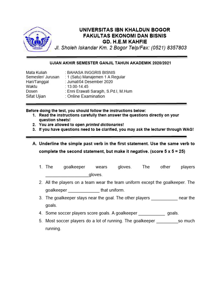 UTS B.Ing FE Managemen Reg A | PDF