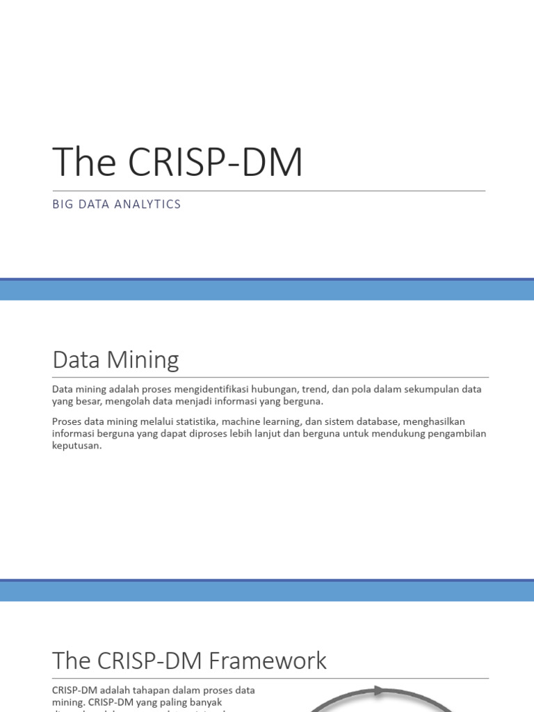 Tahapan CRISP-DM dalam Data Mining | PDF