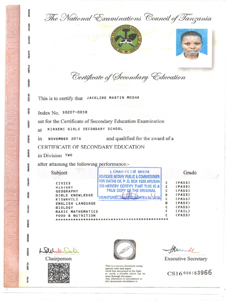 O Level Certificate | PDF