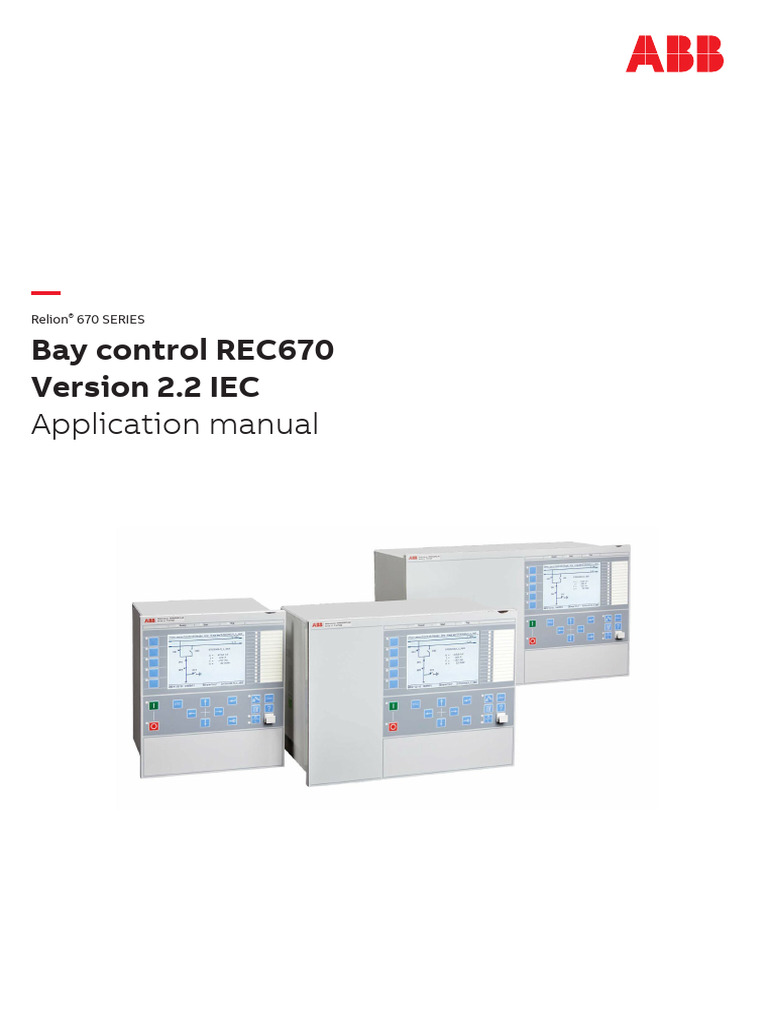 REC670 Version 2.2 IEC Application Manual | PDF | Electromagnetic ...